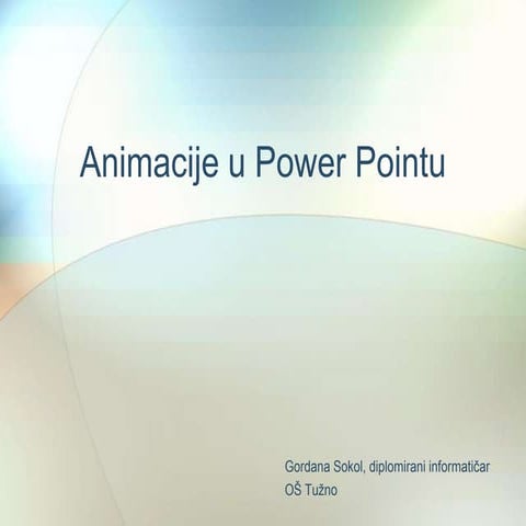 Animacije u power pointu | PPTX