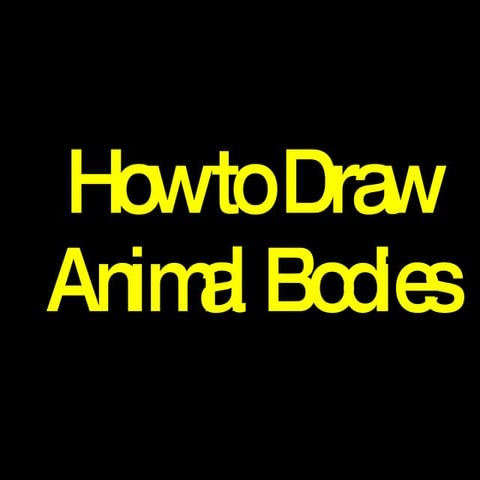 Drawing Animal Bodies | PPT
