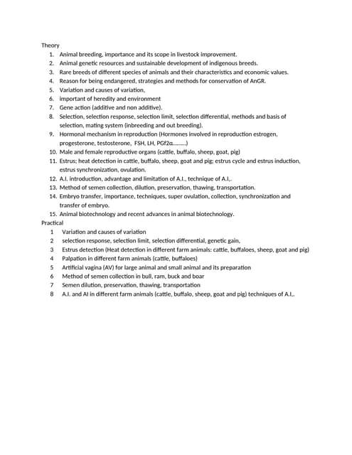 Genetics And Animal Breeding Pdf
