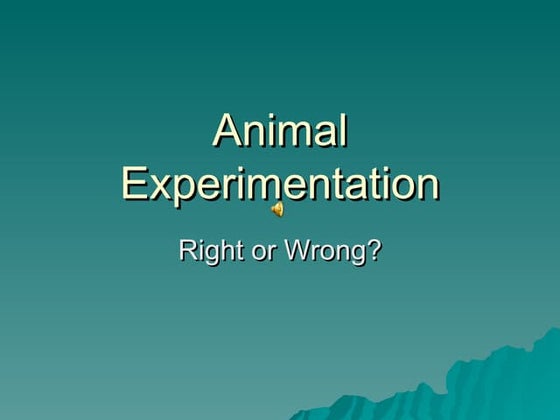 Animal Testing Powerpoint | PPT