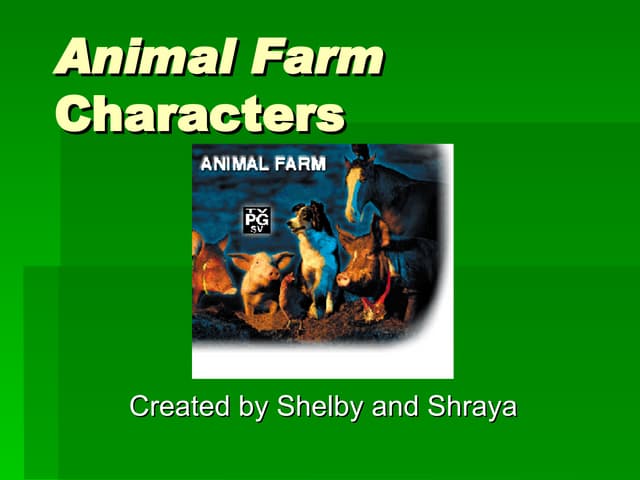 Animal Farm Powerpoint | PPT