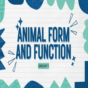 Animal Form and Function Presentation. Grr | PDF