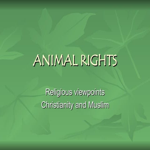 animal rights | PPT