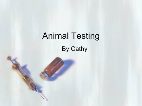 Animal testing for and against | ODP