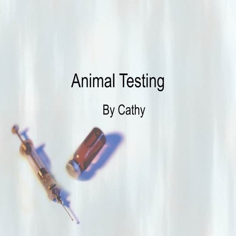 animal testing | PPT