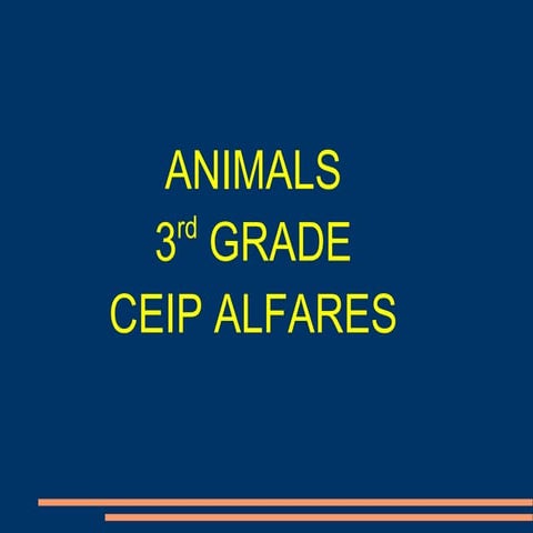Animal 3 rd grade | ODP