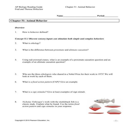 Animal behavior | PDF