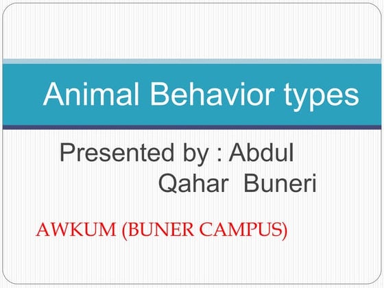Animal behavior/ orientation/taxes | PPT