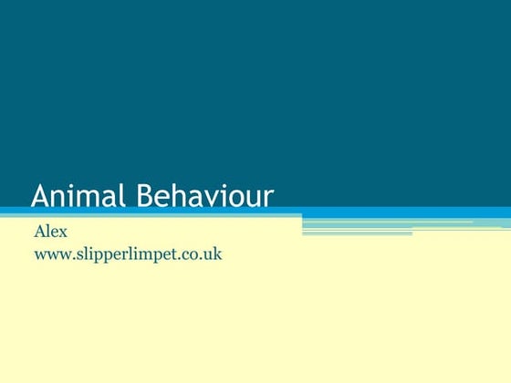 animal behaviours and its types with examples | PPTX