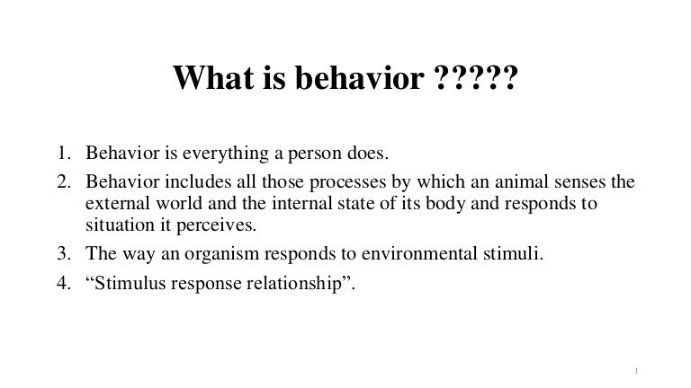 Animal behaviour