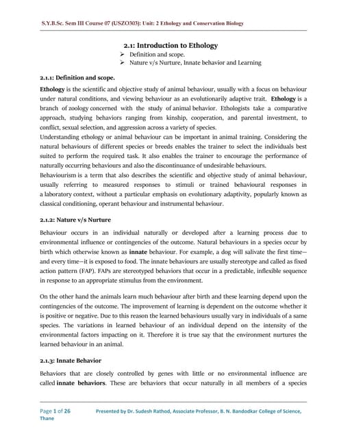 animal behaviours and its types with examples | PPTX