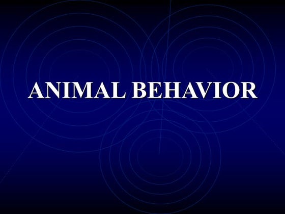 Innate Behavior (Animal Behavior) Taxis, Fixed Action Pattern, reflex ...