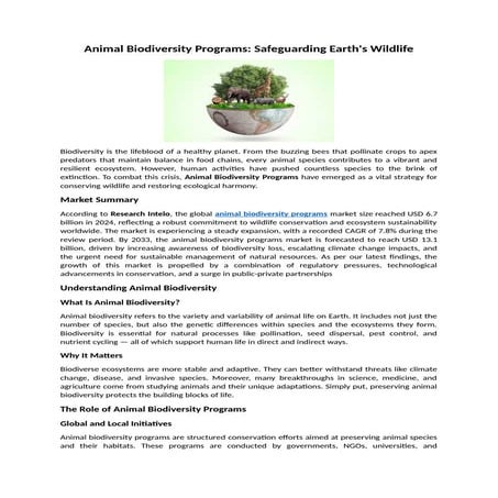 Animal Biodiversity Programs Market.docx