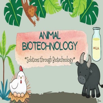 animal biotechnology ppt for biotechnology | PPTX