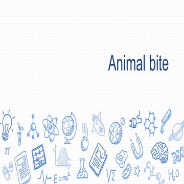 Animal bite | PPTX