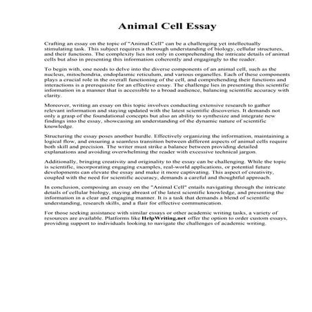Animal Cell Essay.pdf