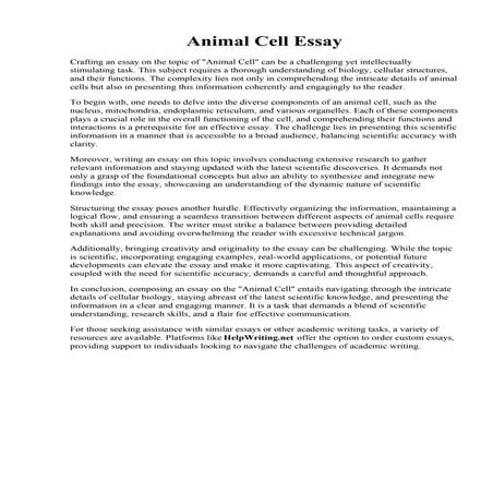 Animal Cell Essay.pdf
