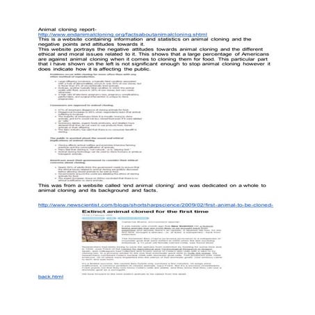 Animal cloning report | DOCX