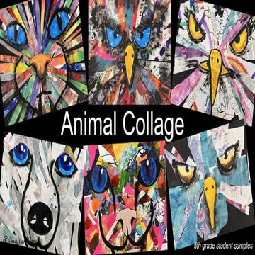 Slideshow for Animal Collage Art Lesson1 | PPTX
