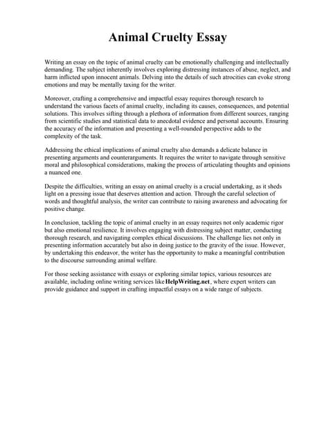 Essay On Animal Abuse.pdf