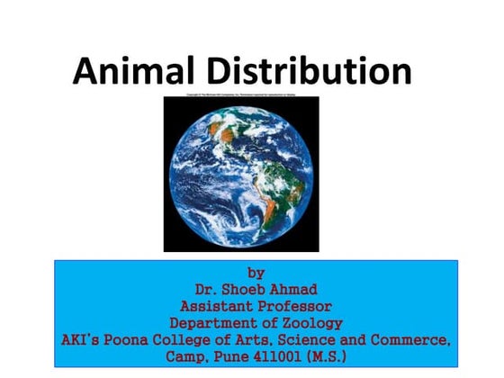 Zoogeography | PPT