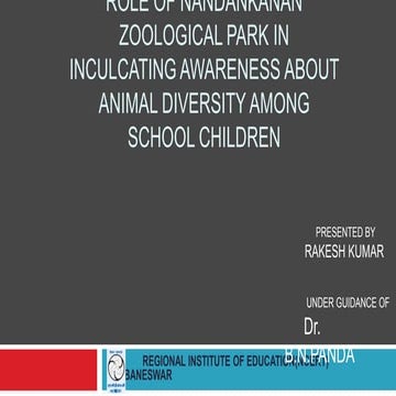 Animal diversity and nandan kanan | PPTX