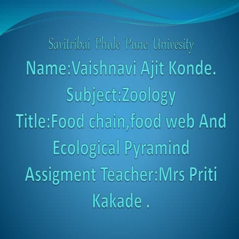 Animal ecology | PPTX
