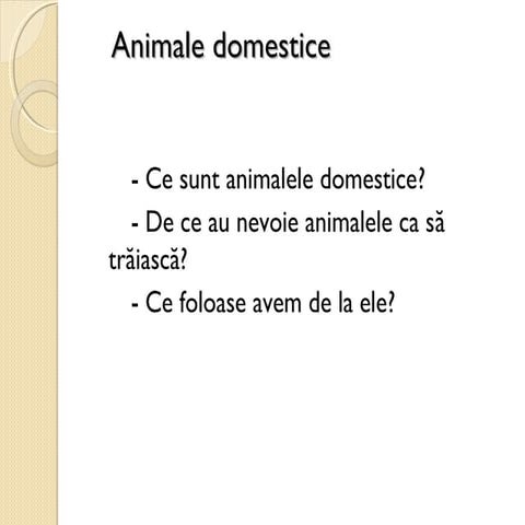 Animale domestice | PPT