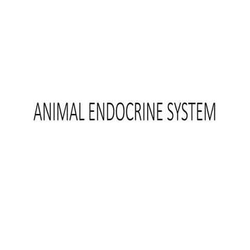 ANIMAL ENDOCRINE SYSTEM AND ITS FUNCTIONS.pptx