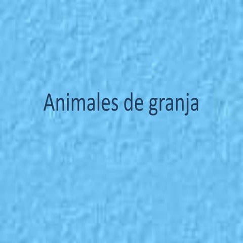 Animales de granja | PPT