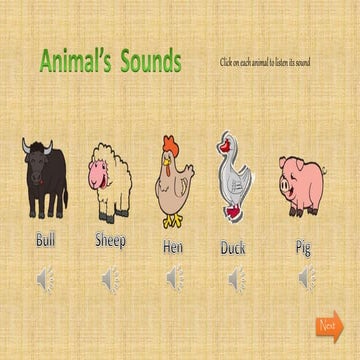 Animales de la granja | PPTX