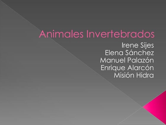 Clasificación de los principales philums | PPT