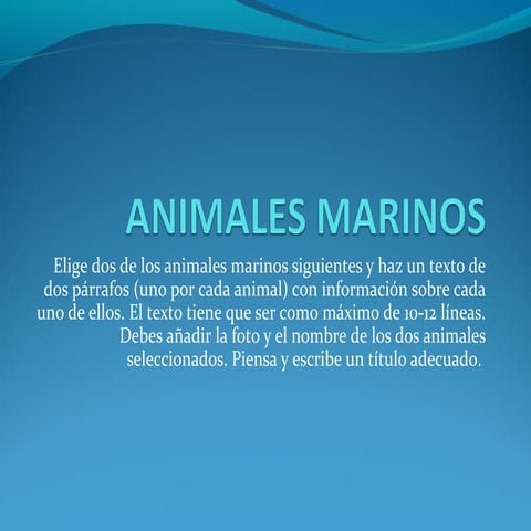 Animales marinos | PPT