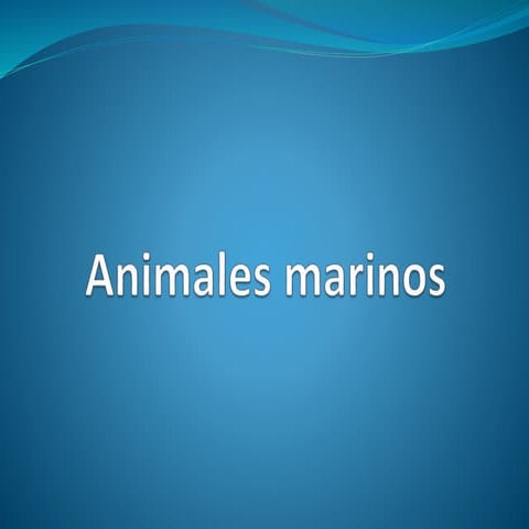 Animales marinos | PPTX