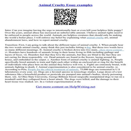 Animal Essay | PDF