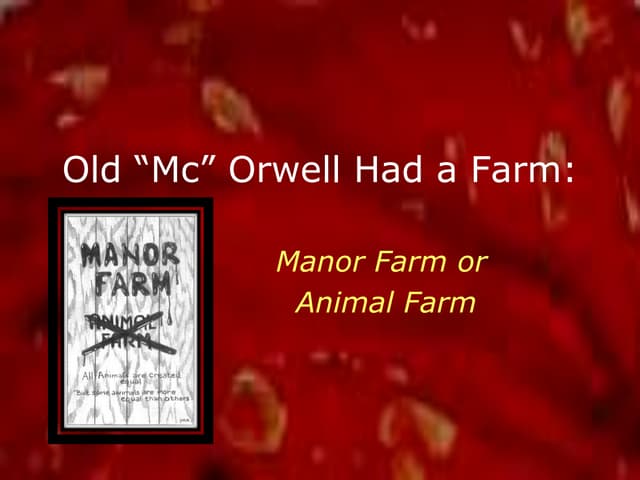 Animal Farm Powerpoint | PPT