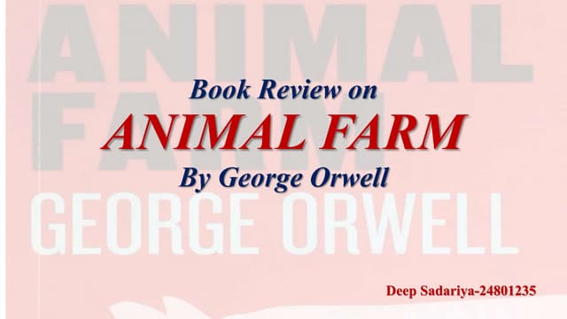 Animal Farm Powerpoint | PPT