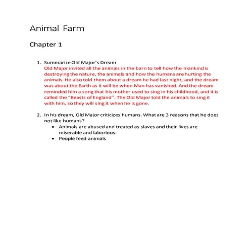 Animal farm | DOCX
