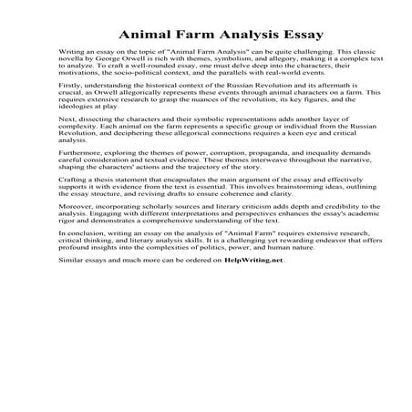Animal Farm Analysis Essay.pdf