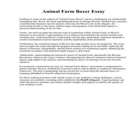 Animal Farm Boxer Essay.pdf
