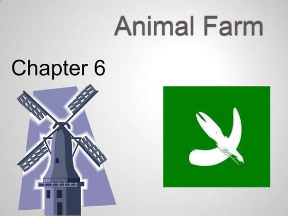 Chapter 1 - language techniques in Animal Farm - George Orwell | PPTX