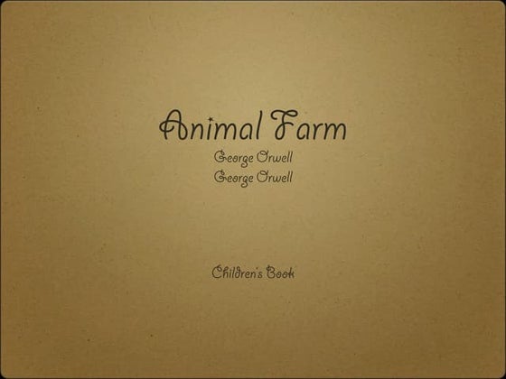 Animal Farm Characters | PPT