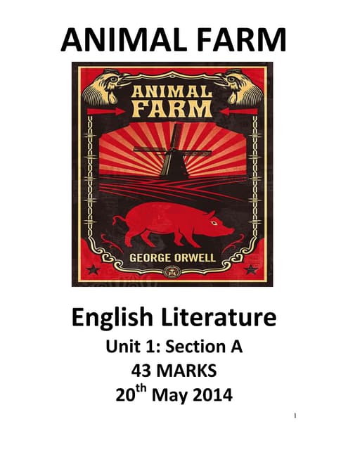 Animal Farm Powerpoint Intro | PPT
