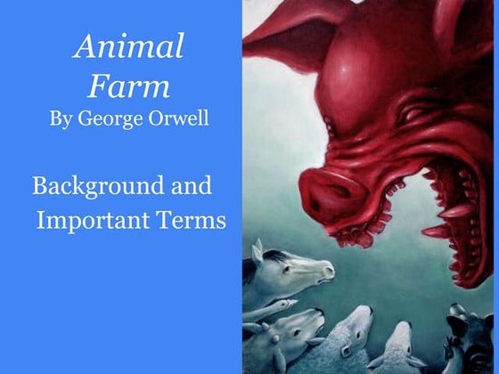 Animal Farm Powerpoint Intro | PPT | Dogs | Pets