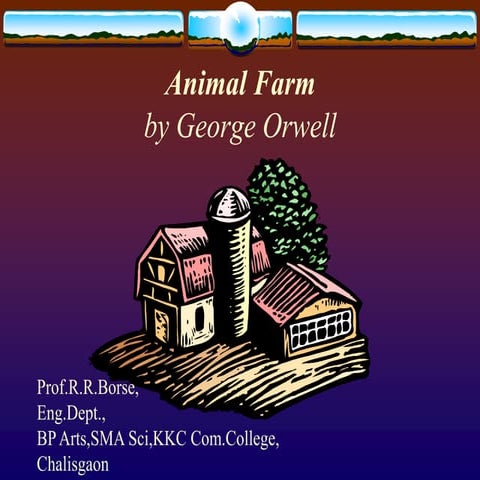 Animal farm novel | PPT
