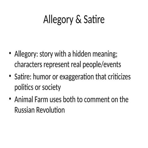 Interactive Powerpoint Animal Farm E-tools | PPTX