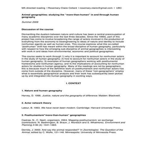 Animal geographies collard | PDF