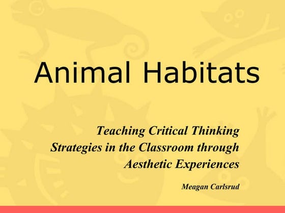 Animal Habitats | PPT | Education