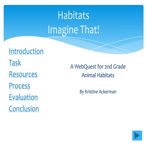 Animal habitats Web Activity | PPTX