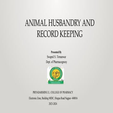 ANIMAL HUSBANDRY AND RECORD KEEPING.pptx